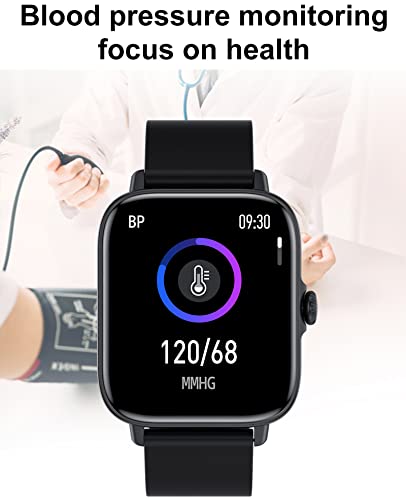 Fitness Tracker Heart Rate Monitor Blood Pressure Blood Oxygen Monitor Pedometer Watch Sleep Tracker Waterproof Smart Watch for Android Compatible iPhone Fitness Trackers for Men Women