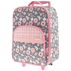 stephen joseph kids' luggage, charcoal flower