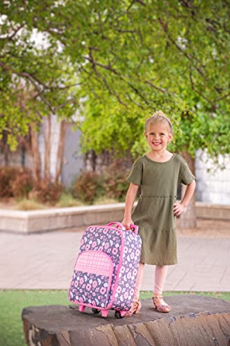 Stephen Joseph Kids' Luggage, Charcoal Flower