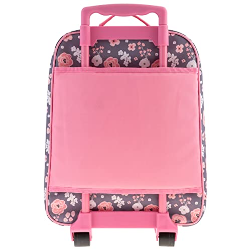 Stephen Joseph Kids' Luggage, Charcoal Flower