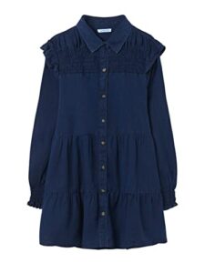 mayoral 12-07943-071 - jean dress for girls 18 years dark