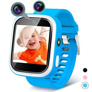 kids smart watch,birthday gift for girl boy,dual camera large storage for mp3 music video fun games,hd touchscreen learning educational sports digital wristwatch wepfum toddler toy for kid age 3-12 yr