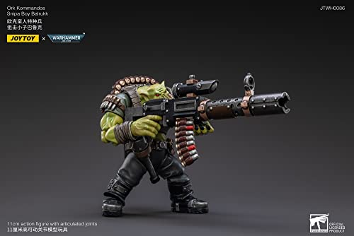 BLOOMAGE JOYTOY (BEIJING) TECH Warhammer 40K: Ork Kommandos Snipa Boy Balrukk 1:18 Scale Action Figure