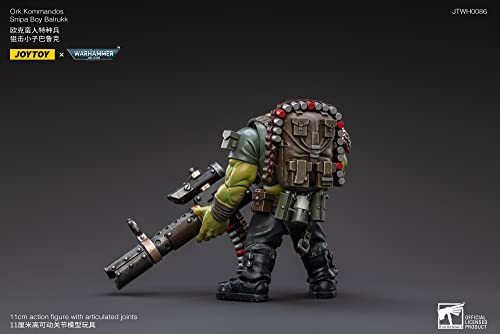 BLOOMAGE JOYTOY (BEIJING) TECH Warhammer 40K: Ork Kommandos Snipa Boy Balrukk 1:18 Scale Action Figure