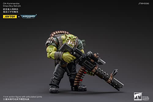 BLOOMAGE JOYTOY (BEIJING) TECH Warhammer 40K: Ork Kommandos Snipa Boy Balrukk 1:18 Scale Action Figure