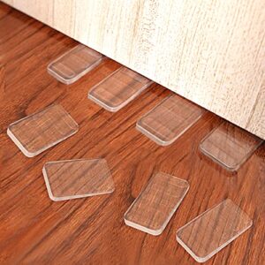 tahikem plastic shims 8 pack table wedge clear toilet shim, levelers adjustable blocks furniture shims wedges, hot tub restaurant appliance shims for leveling feet, trimmable fix highest side 1/4"