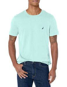 nautica men's j-class t-shirt, reel aqua, large