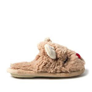 Dearfoams Matching Family Holiday Christmas Reindeer & Turkey Scuff Slipper, Kids Reindeer, US 7-8 Unisex Toddler