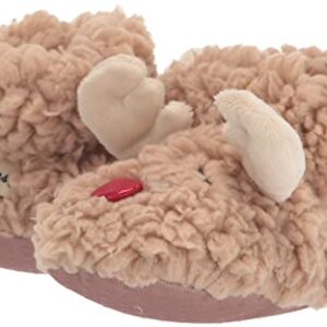 Dearfoams Matching Family Holiday Christmas Reindeer & Turkey Scuff Slipper, Baby Reindeer, US 0-3 Unisex Infant