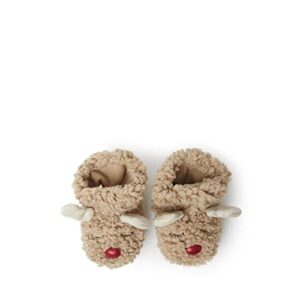 Dearfoams Matching Family Holiday Christmas Reindeer & Turkey Scuff Slipper, Baby Reindeer, US 0-3 Unisex Infant