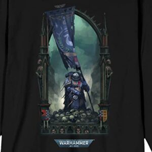 Bioworld Warhammer 40000 Space Marine Men's Black Long Sleeve Shirt-3XL