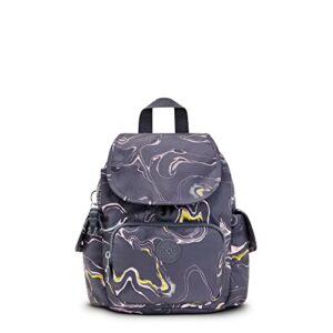 kipling city pack mini printed backpack soft marble