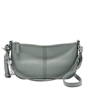 fossil women's jolie leather small shoulder bag purse handbag, smokey blue (model: zb1685180)