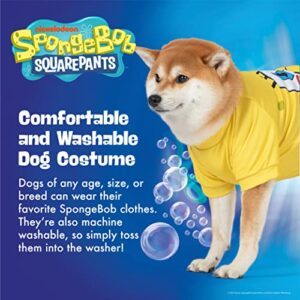 SpongeBob SquarePants for Pets Halloween Tee & Shorts for Dogs - Fun and Cute Halloween Costumes for Dogs - Officially Licensed Spongebob Squarepants Pet Products, Spongebob Dog Outfit Large, Yellow