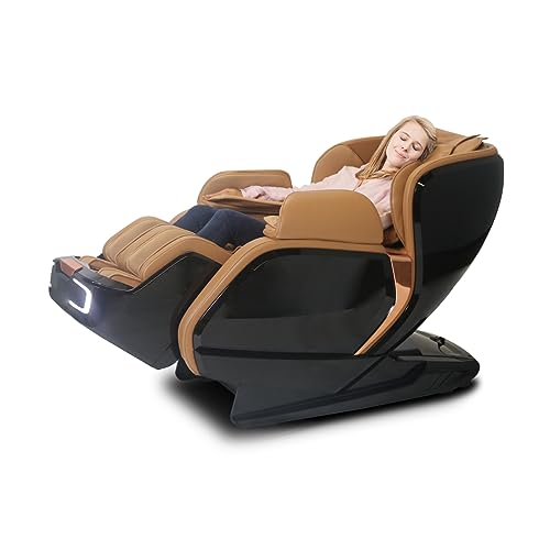 Kahuna Massage Chair - 3D+@ Latest Technology SL-Track Auto Extension LM-6800T - Black Camel Fully Assembled