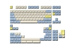 drop mito mt3 godspeed r2 keycap set, pbt hi-profile, cherry mx compatible with 60%, 65%, 75%, tkl, wkl, and ortholinear keyboards (apollo base kit)