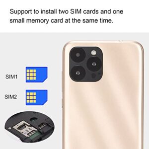 Yoidesu Unlocked Smartphones,IP13 Pro Max 6.1 Inch Mobile Phone,1GB RAM 8GB ROM,Dual SIM,5MP and 8MP Dual Camera,2800mAh(Golden)