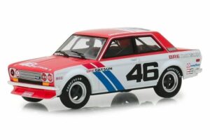 greenlight tokyo torque - 1971 datsun 510 - no.46 brock racing enterprises (bre) - john morton limited edition 1/43 diecast truck pre-built model