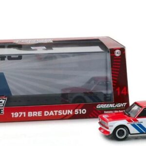 Greenlight Tokyo Torque - 1971 Datsun 510 - NO.46 Brock Racing Enterprises (BRE) - John Morton Limited Edition 1/43 DIECAST Truck Pre-Built Model