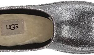 UGG Women's DRIZLITA Rain Boot, Glitter Grey, 9