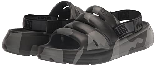 UGG Men's Sport Yeah CAMOPOP Slide Sandal, Black, 11