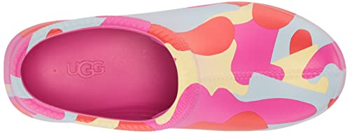 UGG Women's Tasman X CAMOPOP Rain Boot, Dragon Fruit, 8