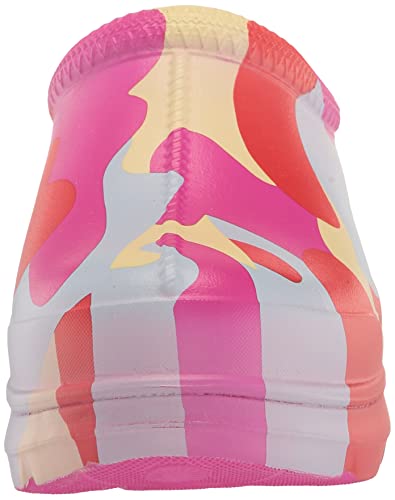 UGG Women's Tasman X CAMOPOP Rain Boot, Dragon Fruit, 8