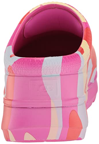 UGG Women's Tasman X CAMOPOP Rain Boot, Dragon Fruit, 8