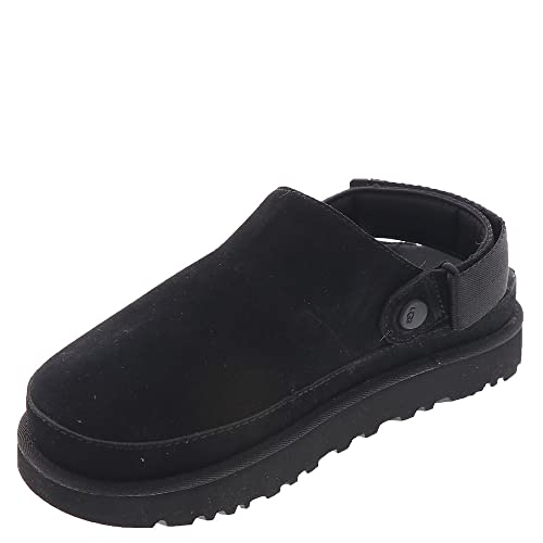 UGG Women's GOLDENSTAR Clog Sneaker, Black, 7