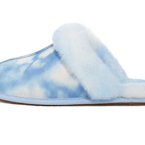 UGG Women's Scuffette II Watercolors Slipper, Cloudy Sky, 10