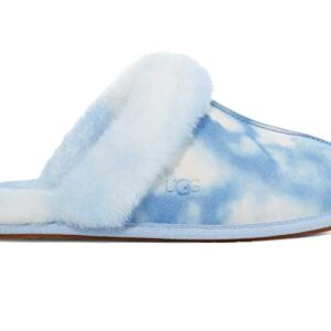 UGG Women's Scuffette II Watercolors Slipper, Cloudy Sky, 10