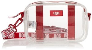 ugg janey ii transparent, samba red/clear