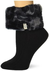 ugg women's lita ii, black monogram, one size