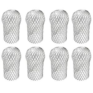 fuvtory 8 pack gutter guards, gutter downspout guard, expand aluminum gutter guard strainer filter, gutter downspout protectors, stops blockage leaves debris (3.5 inch)