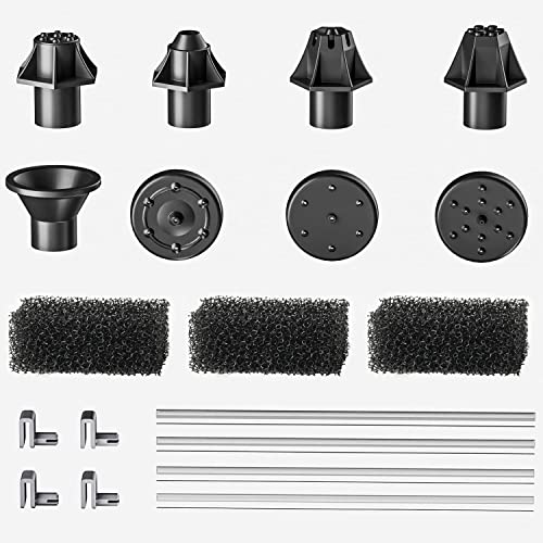 GAIZERL Solar Fountain Accessories -7 Nozzles, 4 Narrow Fixers and 3 Filter Sponges