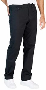 izod mens mid-weight comfort stretch knit denim 5 pocket pant (as1, waist_inseam, numeric_34, numeric_34, regular, regular, black, 34w x 34l)