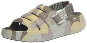 ugg women's sport yeah camopop sandal, moss green, 7