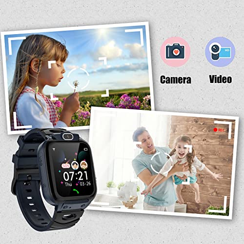 Smart Watch for Kids - Kids Smartwatch Boys Girls Kids Smart Watches with Phone Call Camera 14 Learning Games Alarm Clock Music Player Calculato Torch Recorder for 4-12 Years Kids Toys Gifts…