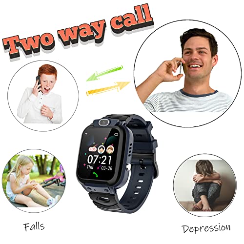 Smart Watch for Kids - Kids Smartwatch Boys Girls Kids Smart Watches with Phone Call Camera 14 Learning Games Alarm Clock Music Player Calculato Torch Recorder for 4-12 Years Kids Toys Gifts…