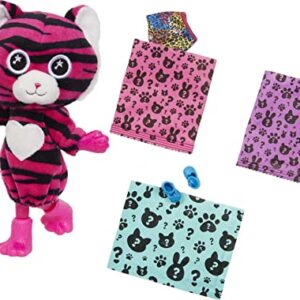 Barbie Cutie Reveal Chelsea Small Doll, Jungle Series Tiger Plush Costume, 7 Surprises Including Mini Pet & Color Change