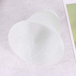 Luxshiny Chandelier Lamp Shades Glass Shade Replacement Bell Shaped Glass Shade Frosted Glass Lamp Shade Small Clip On Lampshade Pendant Light Cover for Table Floor Wall Lamp E27 Mini Lamp Shade