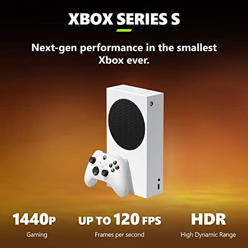 Xbox Series S – Gilded Hunter Bundle – In-game cosmetics for Fortnite, Rocket League, Fall Guys – 512GB All-Digital Gaming Console – 1440p Gaming – 4K Streaming – Robot White