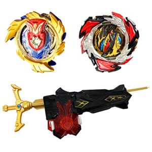 beybtatle battling top burst gyro toy set combat battling game 2 spinning tops 1 st. sword ver launcher bey burst gyro toy battling for kids children boys ages 6+