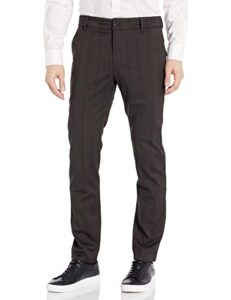 paige men's stafford pinstripe slim fit trouser pant, twilight night, 29