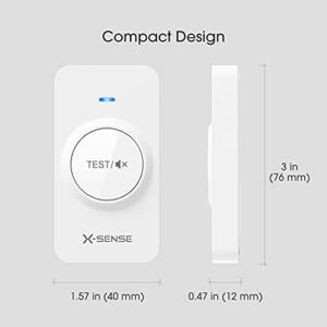 X-Sense Wireless Interconnected Combination Smoke and CO Alarms SC07-W (6-Pack) and Remote Control