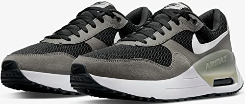 Nike mens Air Max SYSTM shoe, Dark Smoke Grey/White., 10