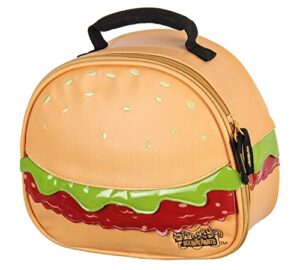 intimo nickelodeon spongebob squarepants krabby patty single compartment lunch box bag