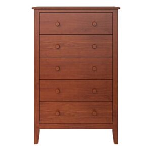 adeptus wooden dresser, 5, pecan