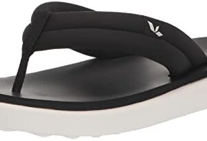 Koolaburra by UGG Women's Alane FLIP Flop, Black, 9