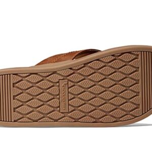 Koolaburra by UGG Men's TREEVE Sandal Flip-Flop, Chestnut, 12